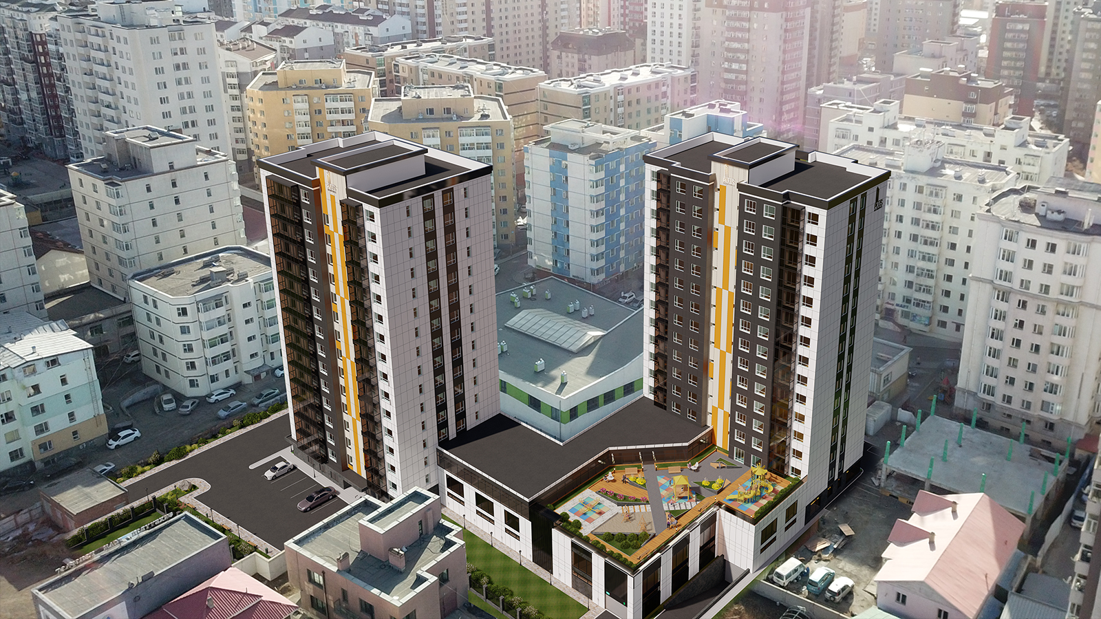 Бизнес зэрэглэлийн Плас резиденс цогцолбор хотхон | gb-group.mn